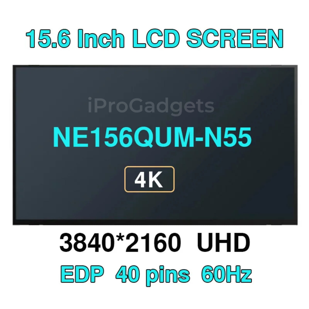 Replacement New Display NE156QUM-N64 NE156QUM-N55 NE156QUM-N5G V3.0 UHD 4K Laptop LCD Screen ...