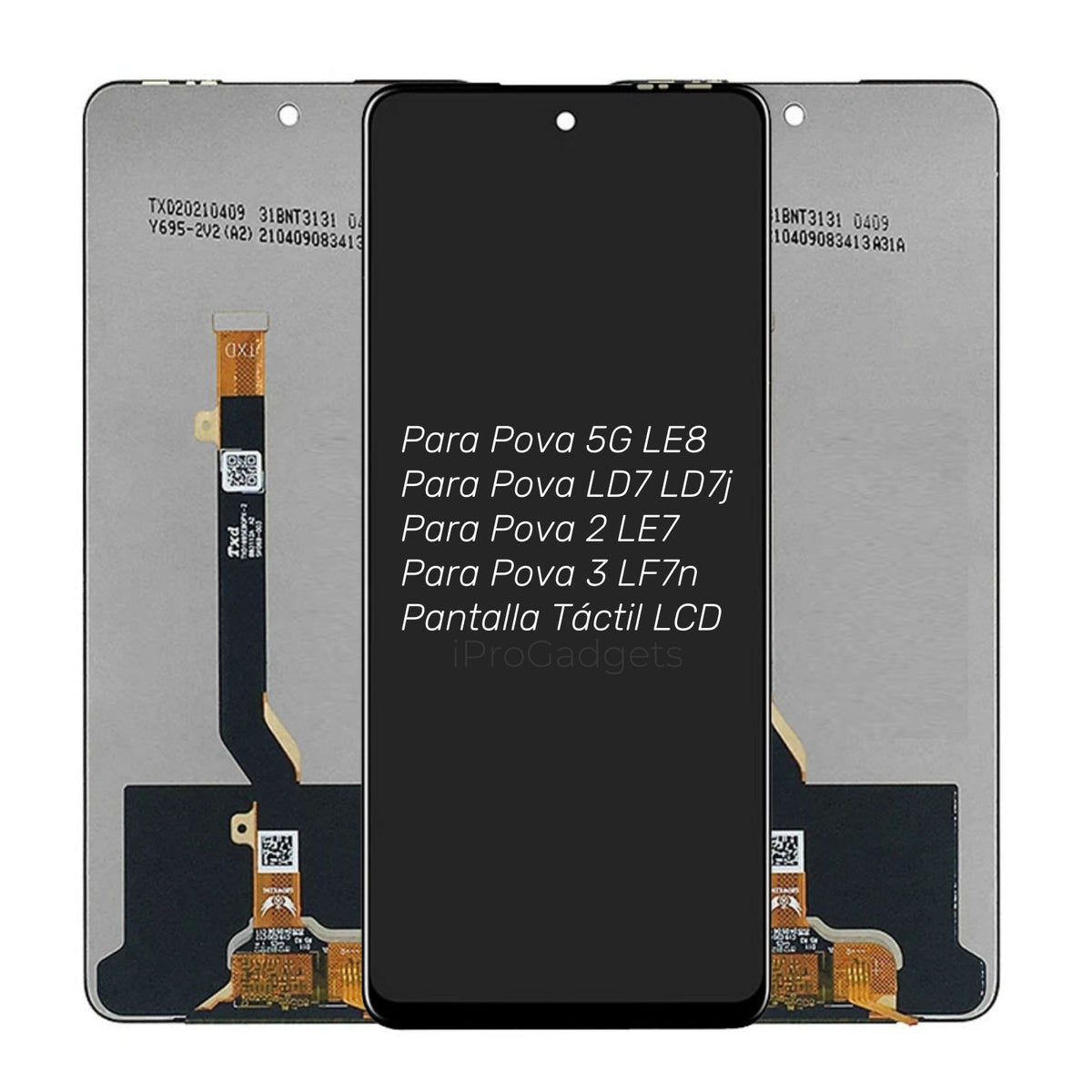 Replacement LCD Display Touch Screen Assembly For TECNO Pova 5G LE8 Pova LD7 LD7j Pova 3 LF7n ...