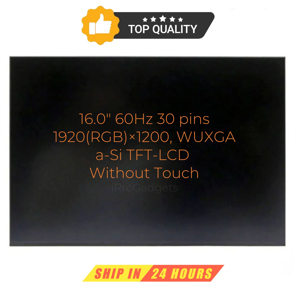 Replacement 16 inch Laptop LCD Screen NV160WUM-N44 FHD 1920x1200 IPS 60HZ EDP 30pin Display ...