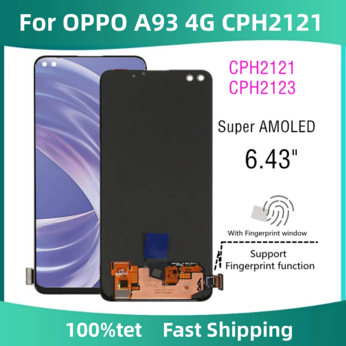 Replacement AMOLED Display Touch Screen For OPPO A93 4G CPH2121 CPH2123 – iProGadgets