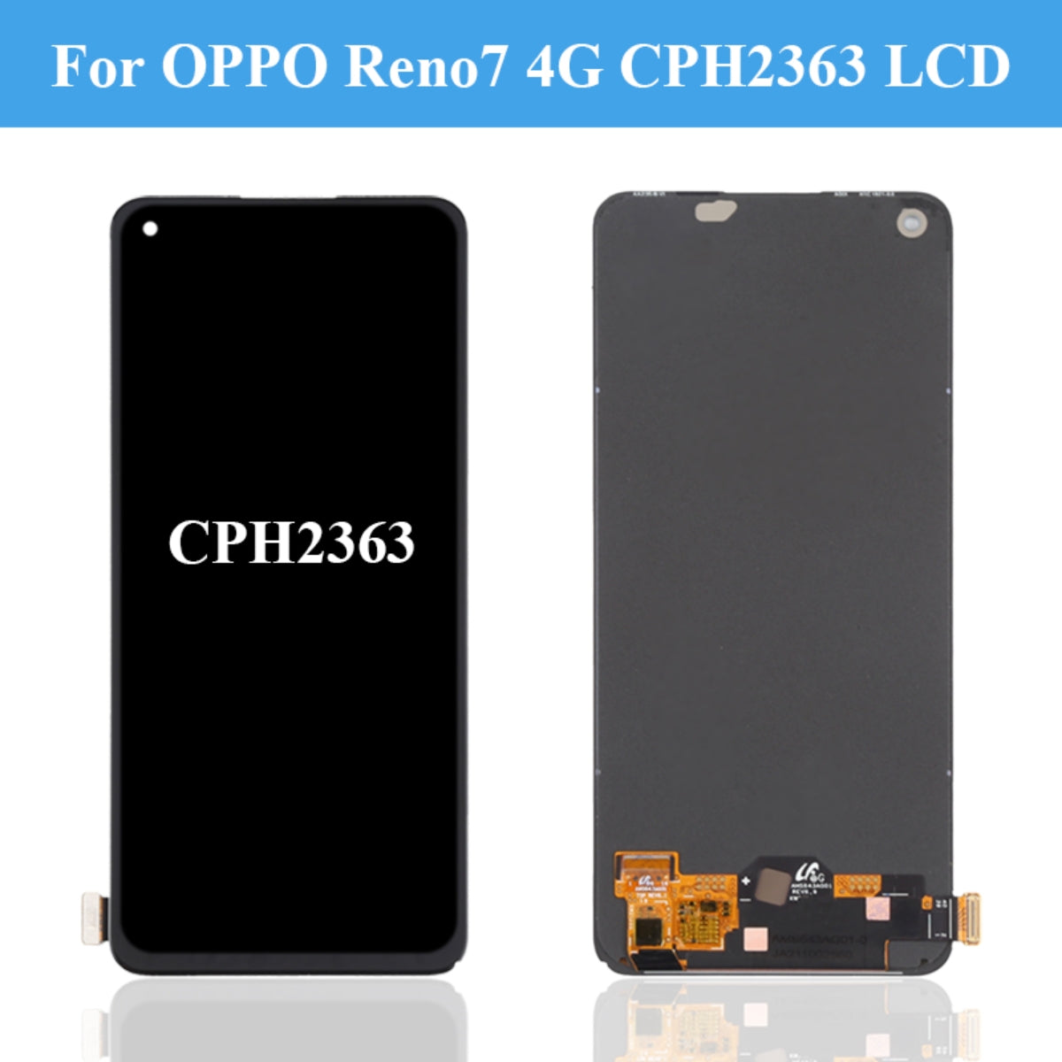 Replacement for Oppo Reno7 4G CPH2363 AMOLED Original LCD Display Touch Screen Assembly ...