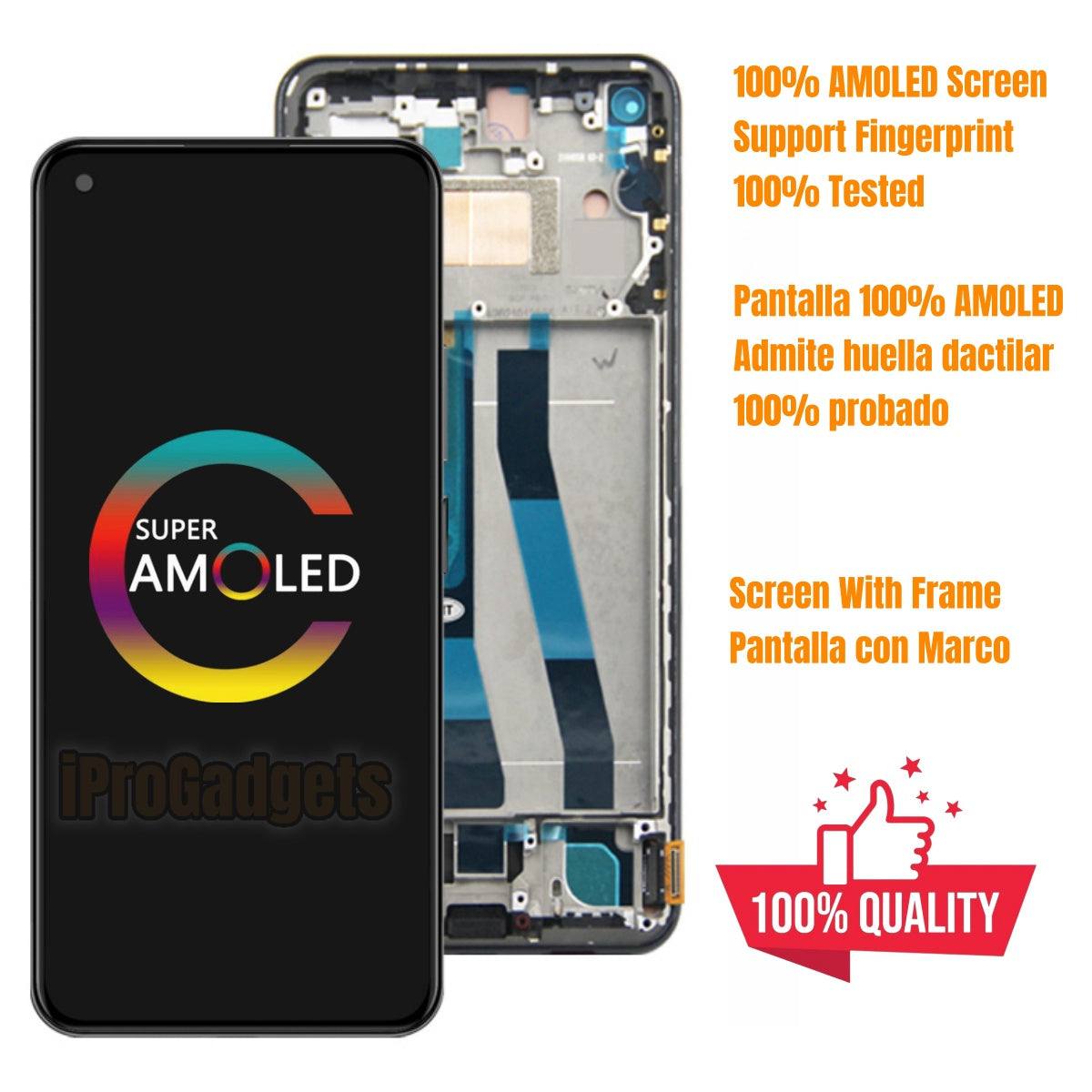 Replacement AMOLED Display Touch Screen With Frame For Xiaomi Mi 11 ...