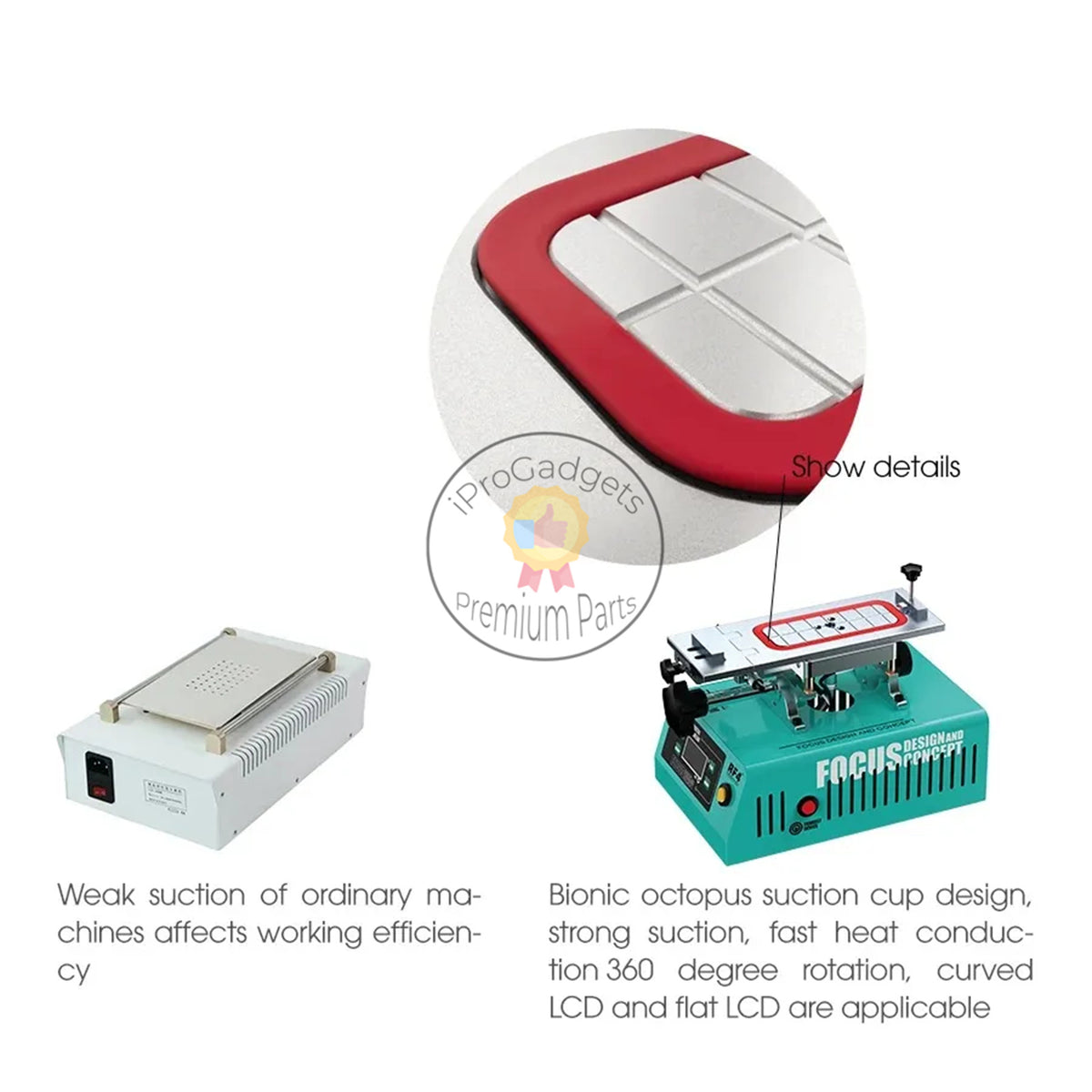 RF4 RF-FREEDOM Powerful Vacuum Touch Screen Separator Separator Machine ...