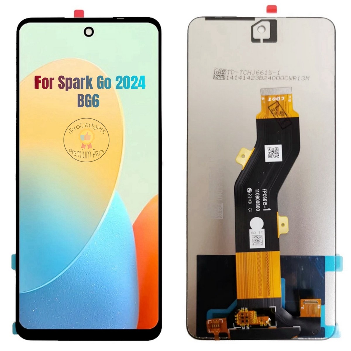 Replacement LCD Display Touch Screen Assembly For Tecno Spark Go 2024 ...