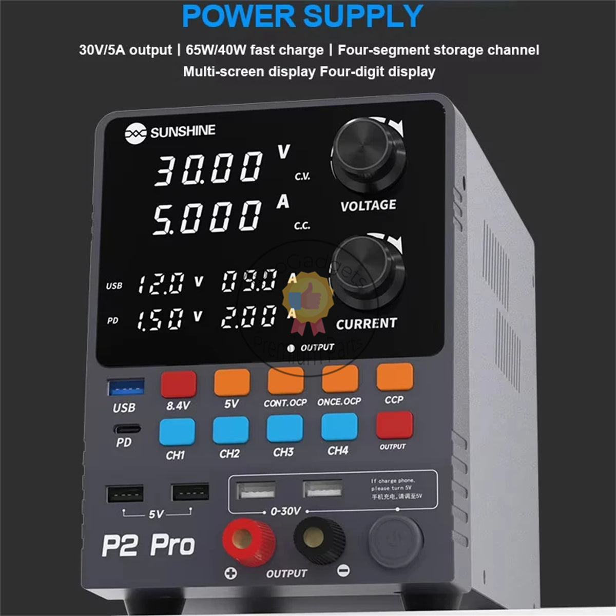 Sunshine P2 PRO DC Power Supply Variable 30V 10A Adjustable Switching ...