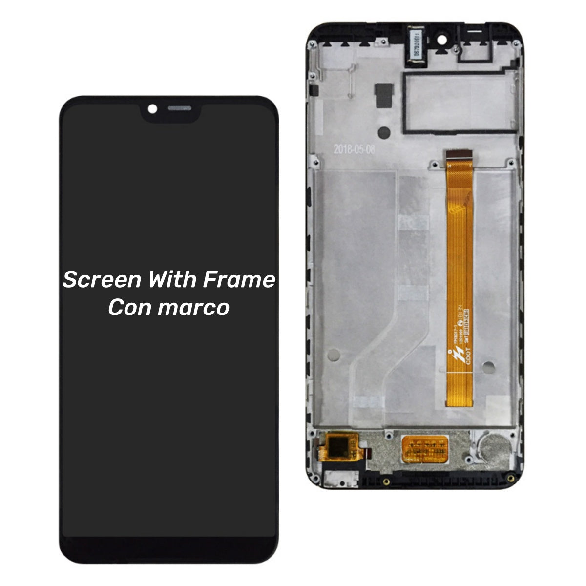 Replacement LCD Display Touch Screen With Frame For Wiko View 2 Go View ...