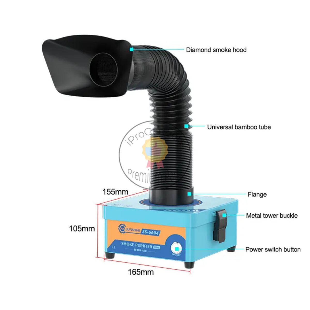Sunshine SS-6604 Smoke Purifier Efficient Purification for Manual ...