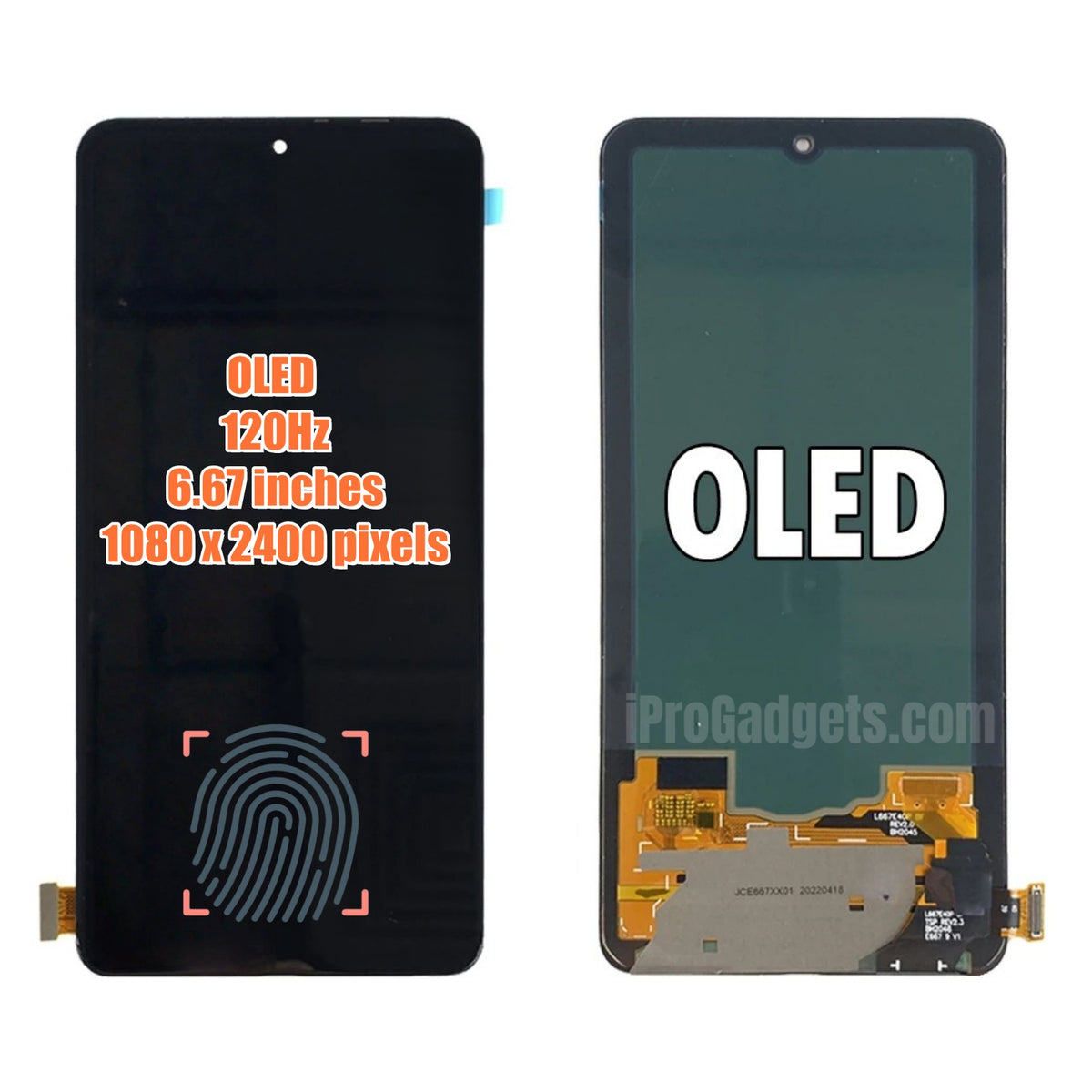 Replacement New Display for Xiaomi Redmi K40 Ultra 5G OLED Touch Scree ...