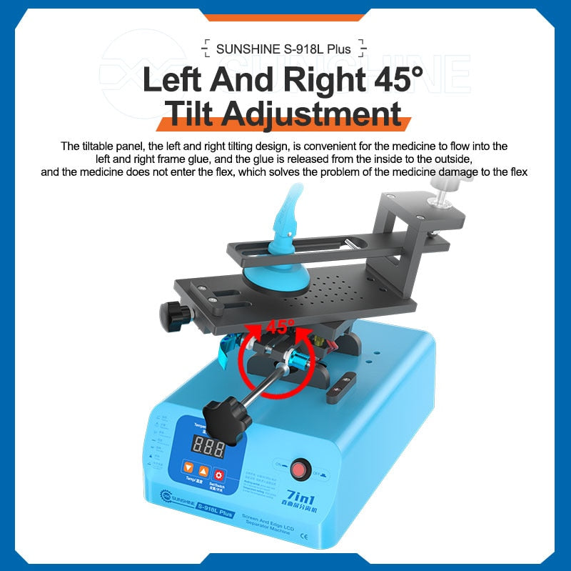 S-918L Plus 7-in-1 Straight Curved Screen Separator Machine – iProGadgets