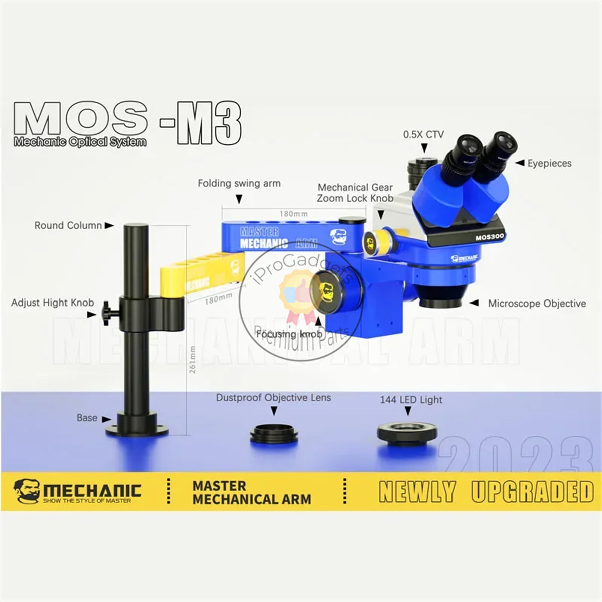 Mechanic M2 M3 Microscope Swing Arm 360 ° Movable Universal Metal ...
