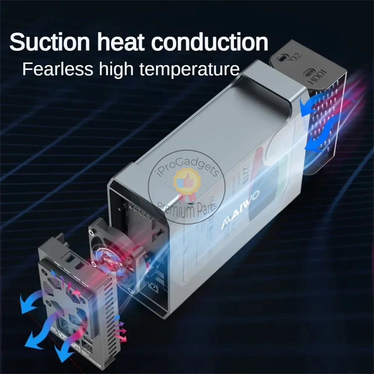 Maiwo 3.5 Inch Dual Bay External Hard Drive Enclosure Array Cabinet ...