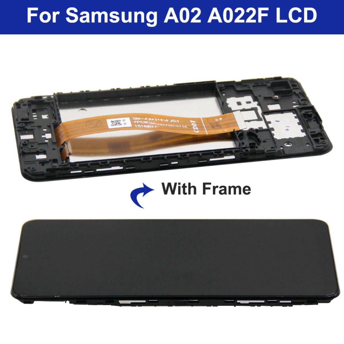 Replacement LCD Display Touch Screen With Frame for Samsung Galaxy A02 ...
