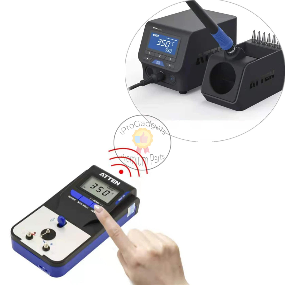 ATTEN New Soldering Iron Temperature Tester ST-1090 Soldering Table ...