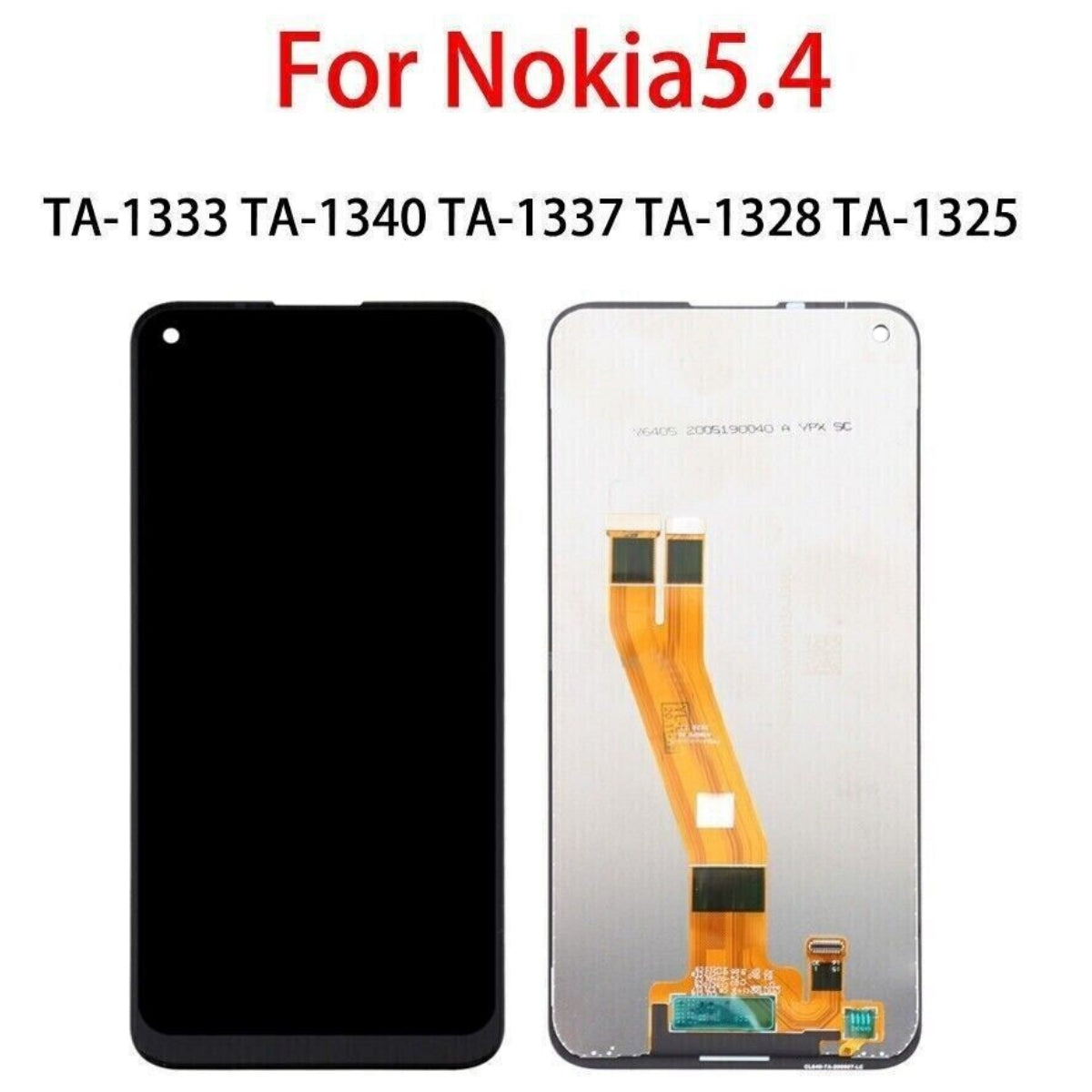 Replacement LCD Display Touch Screen for Nokia 5.4 TA-1325/1328/1333 ...