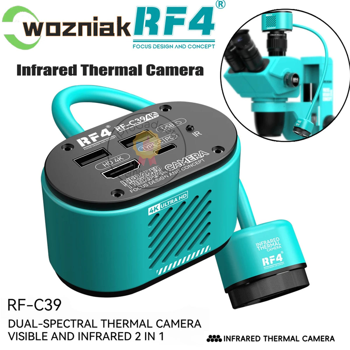 RF4 RF-C39 Infrared Dual-Spectral Thermal Camera Short Circuit Tester ...