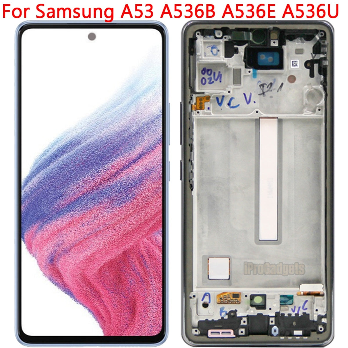 Replacement AMOLED Display Touch Screen With Frame For Samsung Galaxy ...