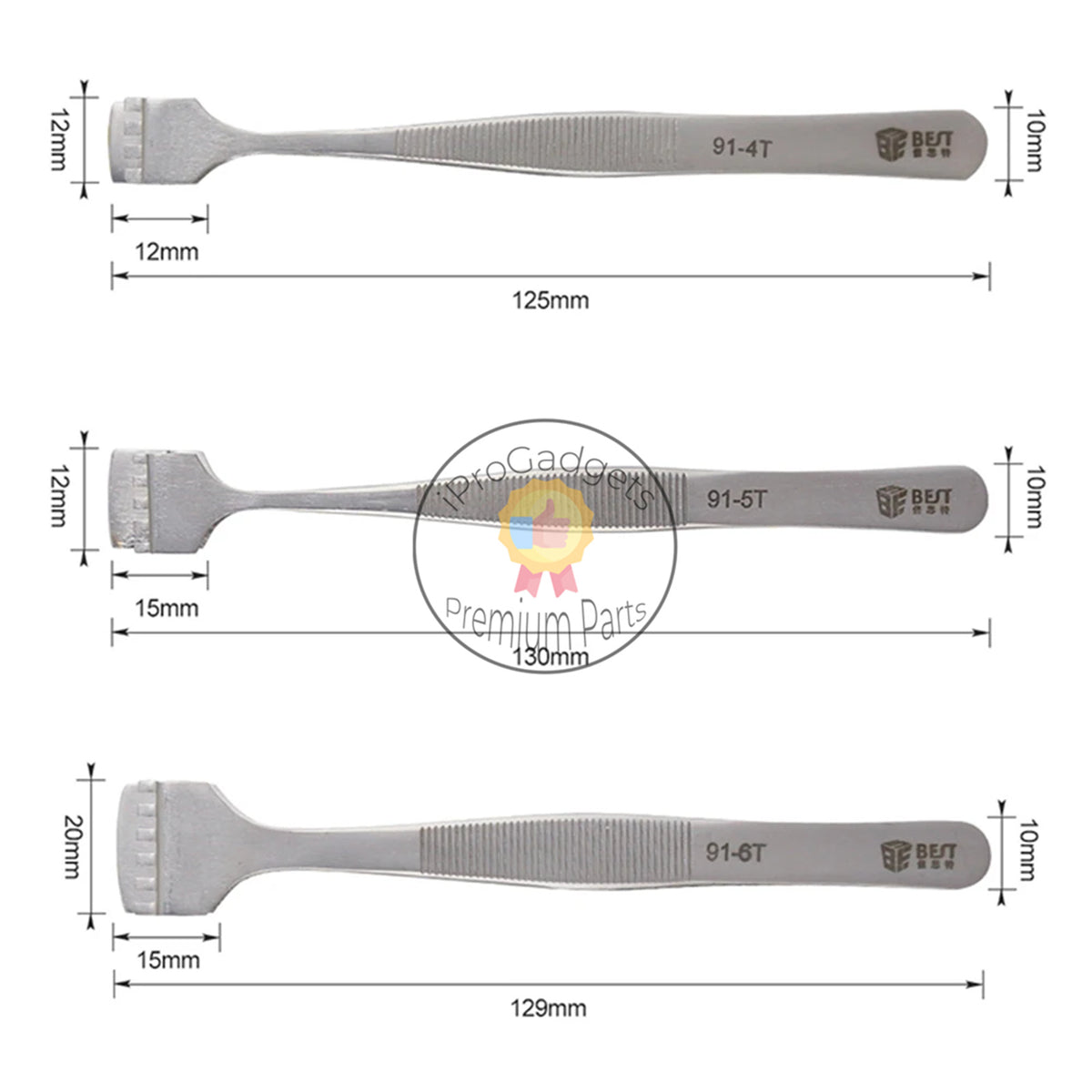 Wafer Tweezer BST-91 Series Stainless Steel Tweezers for Mobile Phone ...