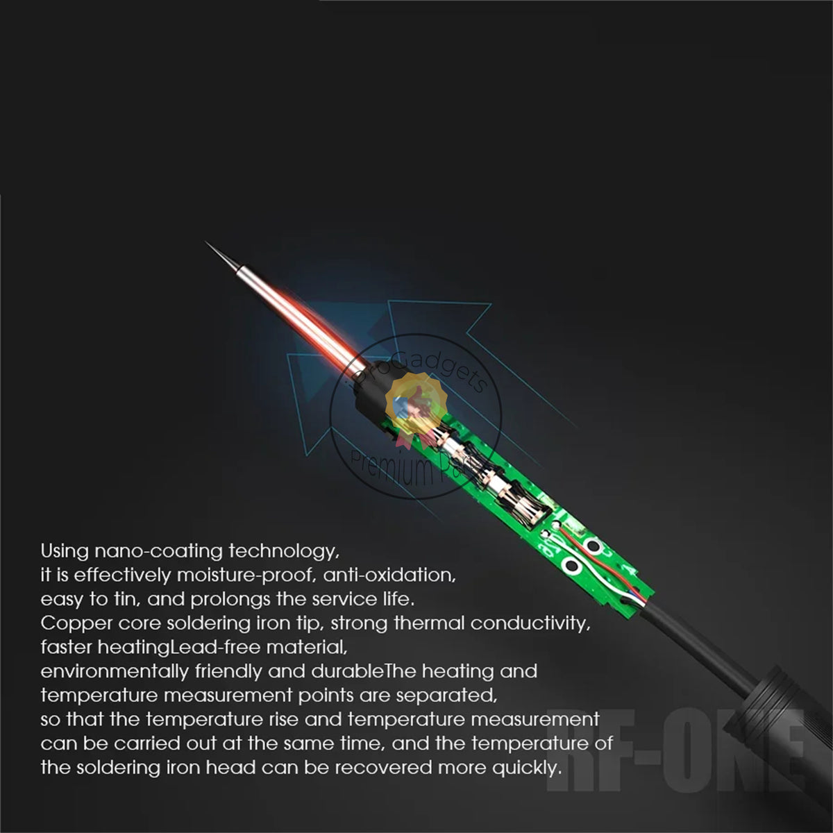 RF4 RF-ONE Intelligent SMD Soldering Iron LCD Digital Display Welding ...