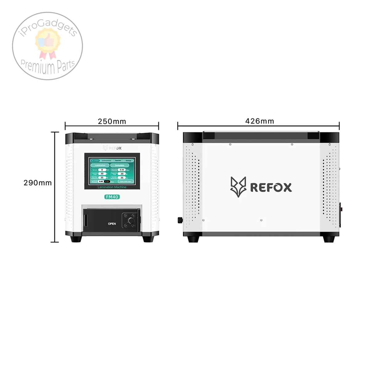 Refox FM40 5 in 1 Multi-function Desktop Laminating Machine for Curve ...