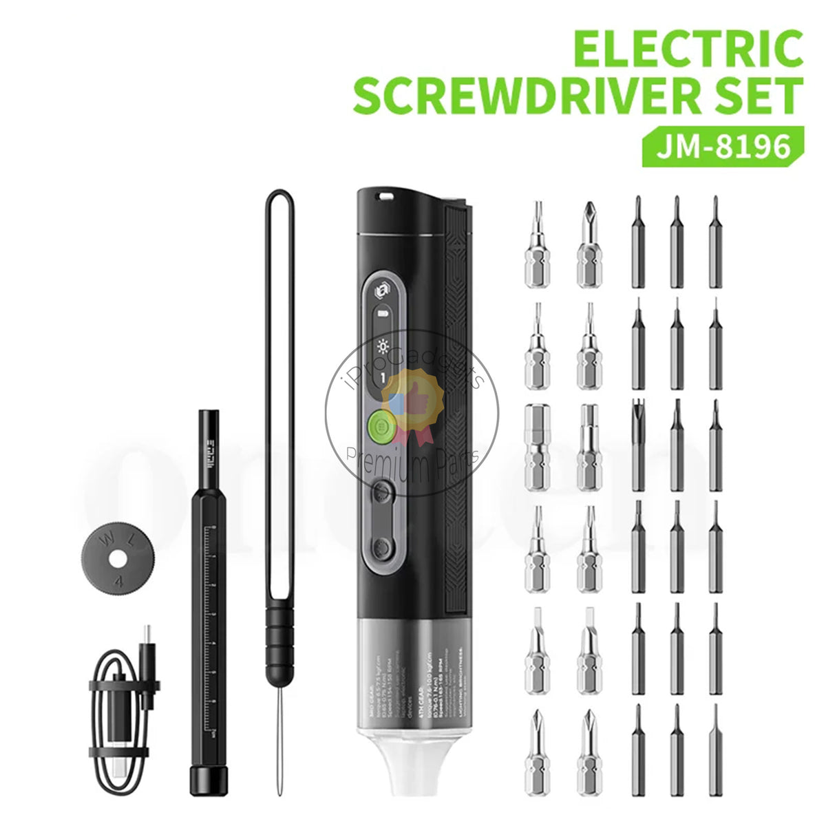 Jakemy JM-8196 35in1 Electric Screwdriver Set Dual Dynamics High ...