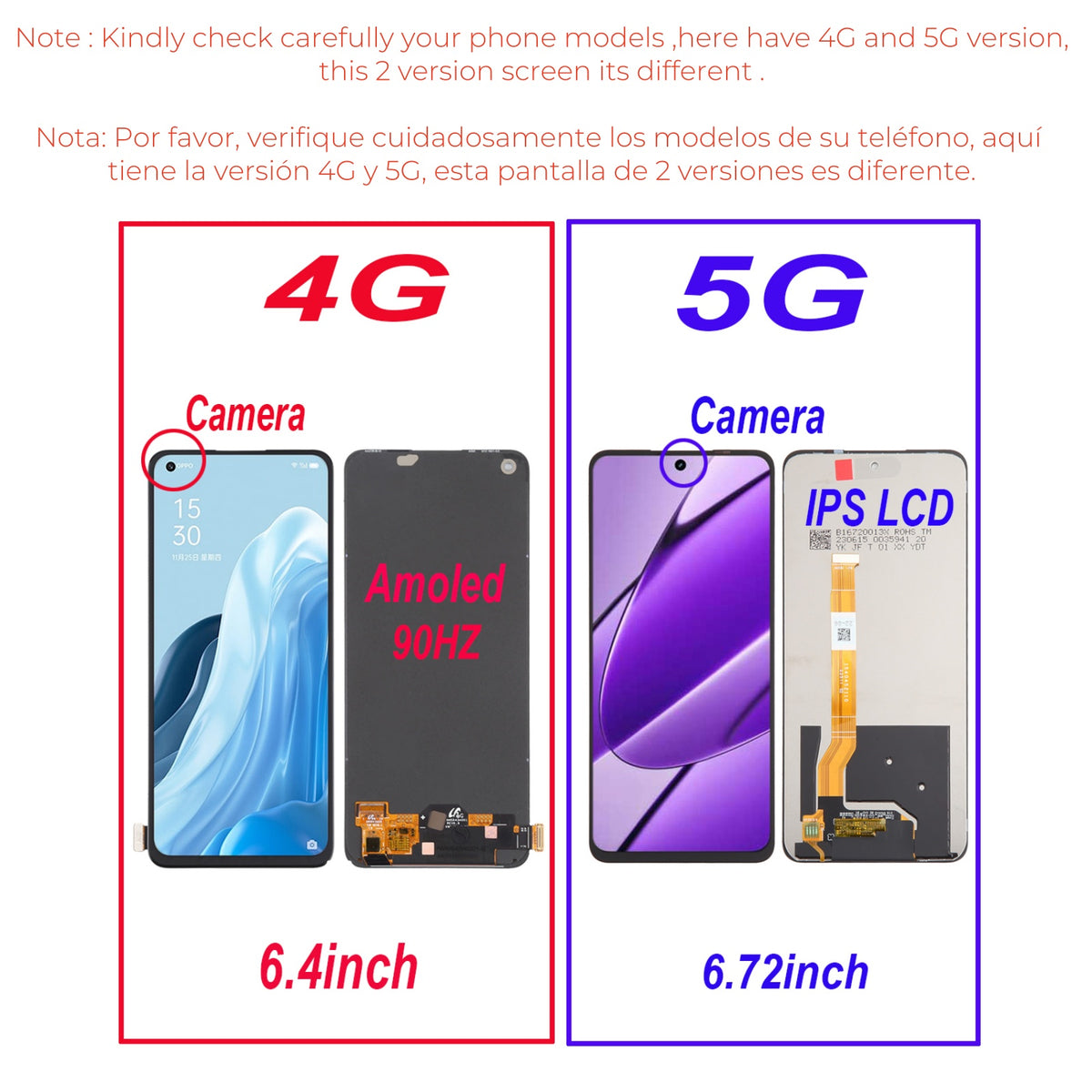 Replacement AMOLED Display Touch Screen Assembly For Realme 11 4G ...