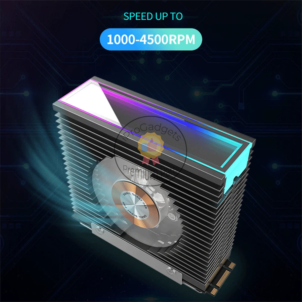 S50 M.2 Active Heat Sink 5V 3Pin ARGB M.2 2280 SSD Heatsink with Dual ...