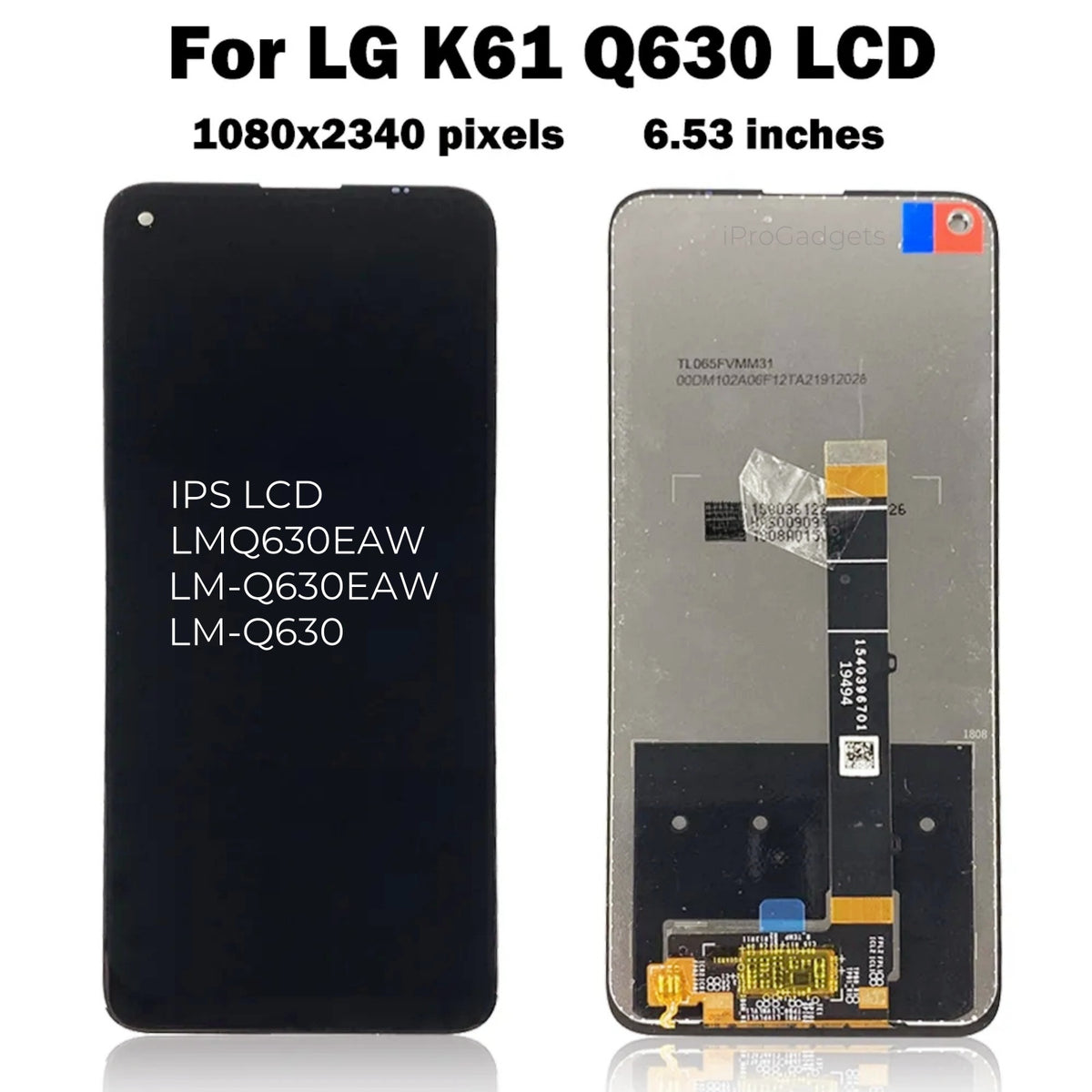 Replacement LCD Display Touch Screen Assembly For LG K61 LMQ630EAW ...