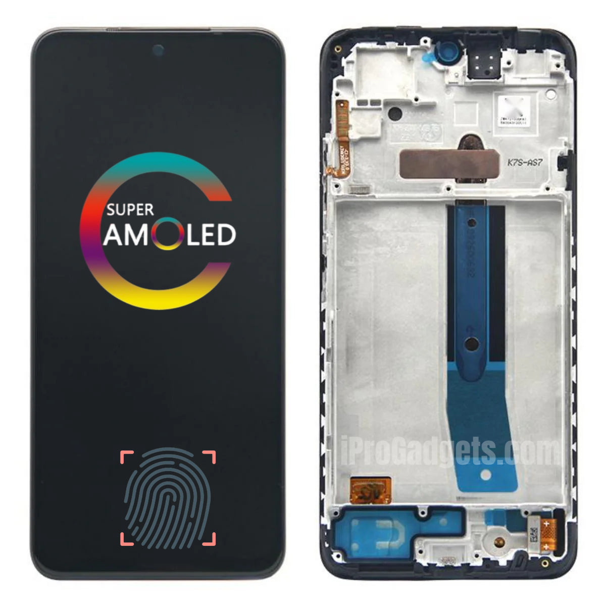 Pantalla táctil LCD AMOLED de repuesto con marco para Xiaomi Redmi Note ...