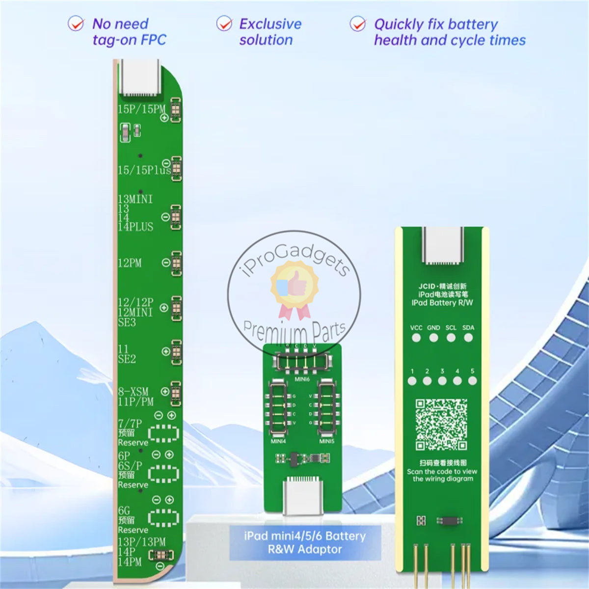 JCID iPad Battery Health Repair Read & Write Set for JCID V1SE ...