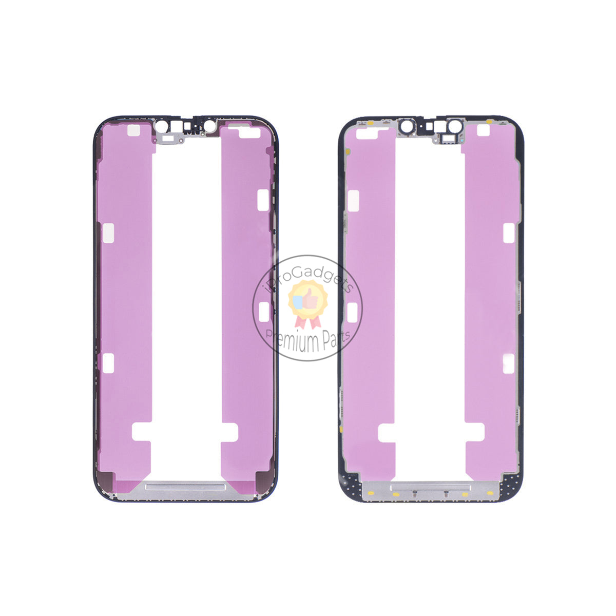 Replacement Front Bezel Frame With Adhesive for iPhone X - 14 Pro Max ...