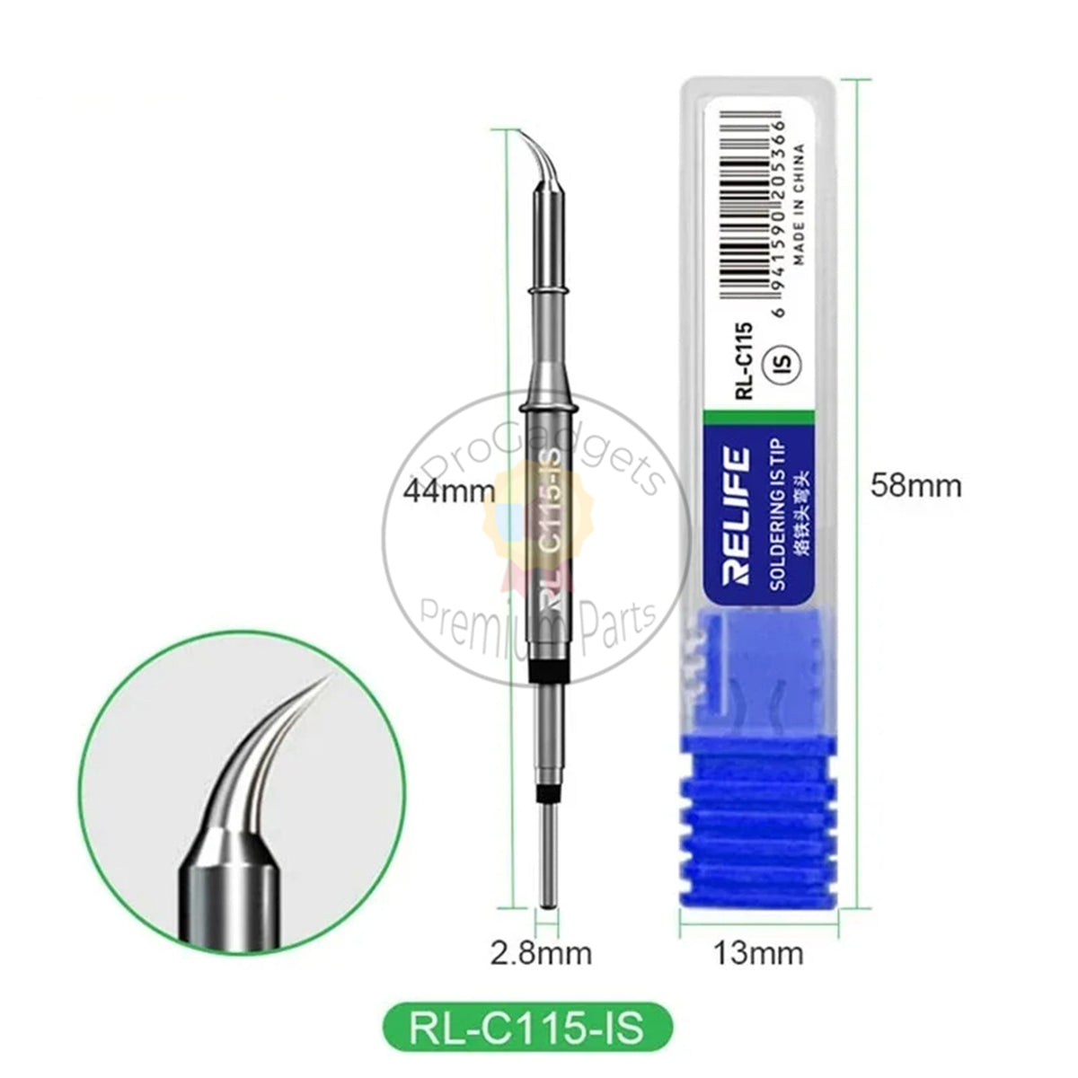 iProGadgets Repair ToolsProduct Relife C115 Series Soldering Iron Tips ...