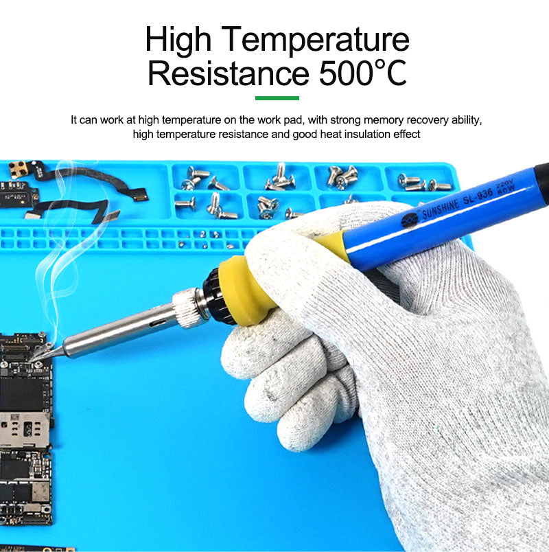 RL-004A 16 inch Silicone Pad Phone Repair Magnetic Insulation Soldering ...